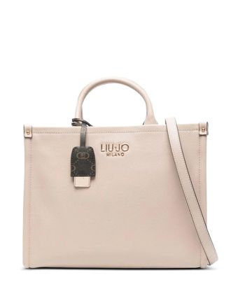 Liu Jo sac cabas à breloque logo - Tons neutres
