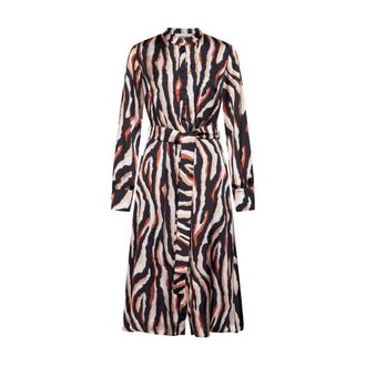 Silvian Heach Femme, Robes, Multicolore, Taille: 34 FR Robe avec impression et encolure croisée