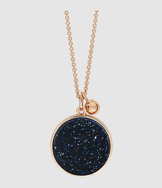 Ginette NY Collier Ever Disc Blue Sand Stone Or Rose