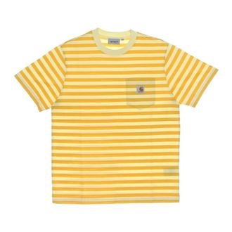 Carhartt Work in Progress Homme, Tops, Jaune, Taille: XL T-Shirt à Poche Scotty Popsicle