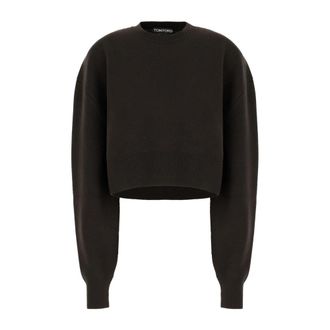 Tom Ford Rundhalspullover - - Knitwear - Damen - Braun - M