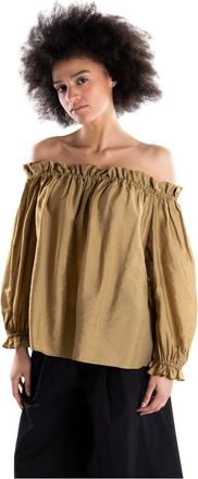 Marella Femme, Blouses et Chemises, Vert, Taille: 36 FR Blouse Meringa