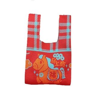 Generic Sac &agrave; main en tricot fait &agrave; la main,Petit sac &agrave; main au crochet,Sac &agrave; main en tricot mignon esth&eacute;tique, Style c, 5