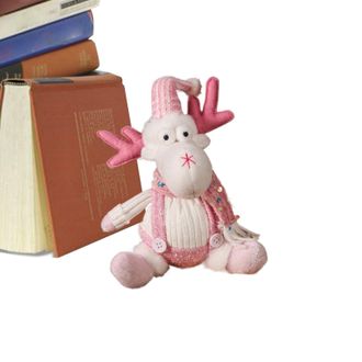 Generico Pink Santa Plush Doll - Christmas Decoration Ornament | Cute Claus Pendant Figur f&uuml;r Tablet Windowsill Tischdecke Shelf Garden Yard Office Desk Bedroo