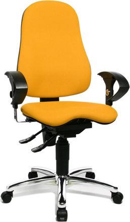 Topstar Sitness 10 ergonomischer B&uuml;rostuhl, Schreibtischstuhl, inkl. h&ouml;henverstellbaren Armlehnen, gelb