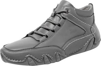 Generic Baskets Homme Plates Grande Taille Montante Chaussures de Sport Cuir L&eacute;ger Ext&eacute;rieur Antid&eacute;rapant Chaussures De Marche Tendances Sneakers 40
