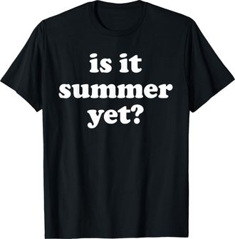 BDAZ Lustiger Winterschnee eiskalt ist es Schon Sommer? T-Shirt