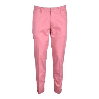 Re-hash Lyocell Baumwollmischung Elastische Hose - - Trousers - Herren - Rosa - W33