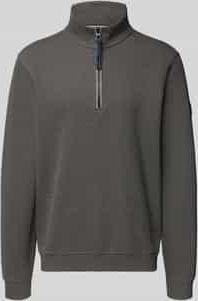 Lerros Regular Fit Troyer mit Stehkragen und Rei&szlig;verschluss