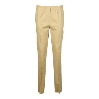 Alysi Leinen Viskose Elasthan Hose - - Trousers - Damen - Beige - XS