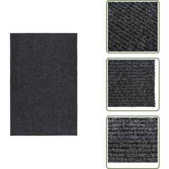 vidaXL Vidaxl - Tapis 100x150 cm Anthracite - Tapis Entr&eacute;e - Tapis Int&eacute;rieur - Tapis Design - Tapis Moderne - Tapis Anthracite