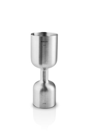Eva Solo | Liquid Lounge Cocktail-Messbecher | Für 2,5 cl und 5 cl. | Dänisches Design und Funktionalität | Gebürsteter Stahl