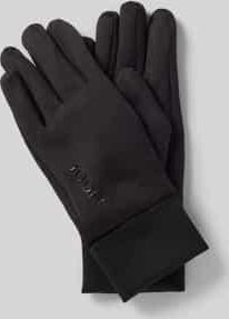 Joop Slim Fit Handschuhe mit Logo-Applikation Modell Softshell