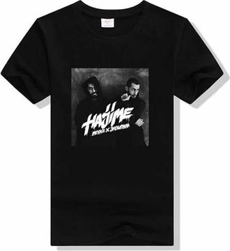 Biyan Hajime-MiyaGi-Andy-Panda-Russian-Hip-Hop-Band-Men-Women-T-shirts-90s-Ladies-Fashion-Cartoon Black S