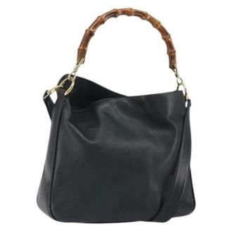Gucci Sac &agrave; main en cuir Pre-owned - Femme - Pre-owned - Noir - Taille: ONE Size