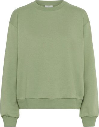 Kaffe Femme, Sweatshirts et sweats &agrave; capuche, Vert, Taille: 40 FR Vert Huile SweaT-shirt Kahazel Style