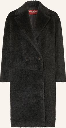 Max Mara Max Mara Studio Kunstfell-Mantel Urbano Mit Alpaka schwarz