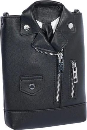 Karl Lagerfeld Femme, Sacs, Noir, Taille: ONE Size Sac bandouli&egrave;re Ikon Veste de motard
