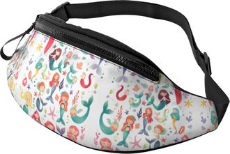 Generic Mit Rei&szlig;verschluss H&uuml;fttaschen Schuppenfische-Druck Sporttasche H&uuml;fttaschen H&uuml;fttasche F&uuml;r Hundetraining Outdoor Fitness 14X35Cm