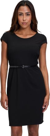 Betty & Co Damen Etuikleid mit G&uuml;rtel 38, Schwarz