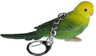 Miniblings perruche Porte-clé Porte-clés vert oiseau - bijoux à la mode main I I Pendentif trousseau de clés Porte-clef