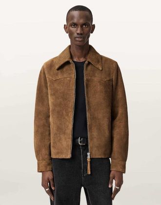 AllSaints Dellcot - Jacke in Tabakbraun-Brown