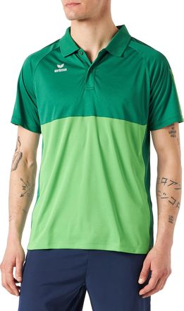 Erima Herren Six Wings Sport Polohemd (1112204), Green/smaragd, S