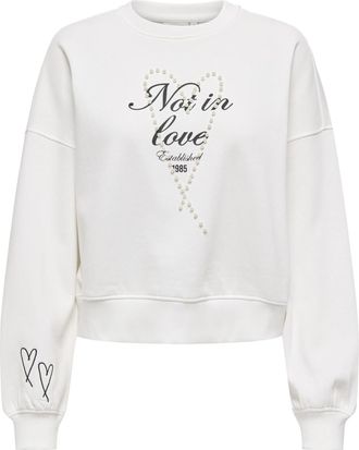 Only Damen Onlkiara L/S O-Neck Pearl SWT, Cloud Dancer, XS