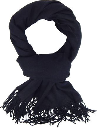 Ella Jonte Herrenschal schwarz weicher klassischer Schal Herbst Winterschal