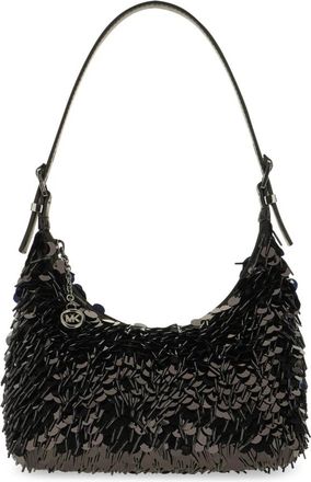 Michael Kors Pochette Nolita Small orn&eacute;e de paillettes - Femme - Sacs - Noir - Taille: ONE Size