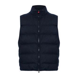 Kiton Gesteppte Weste mit Stehkragen - - Jackets - Herren - Blau - 2XL