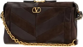 Valentino Garavani Ebonybrownoakbrown Borse A Tracolla Bag