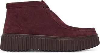 Clarks Schn&uuml;rschuhe Torhill Moss 26329426 Dunkelrot
