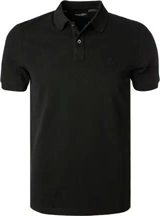 Marc O'Polo Herren Polo-Shirt schwarz Baumwoll-Piqué