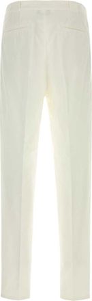 Brunello Cucinelli Cotton Linen Trousers - Beige