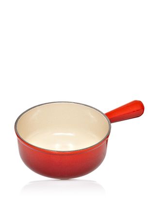 LE CREUSET Le Creuset Caquelon aus Gusseisen, 18 cm, 1,4 Liter, Kirschrot, 20007180602460