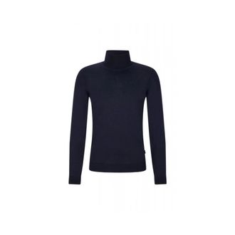 HUGO BOSS Musso-P Turtleneck - - Knitwear - Herren - Blau - XL