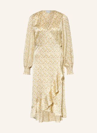 Neo Noir Neo Noir Wickelkleid Eva Aus Satin gelb