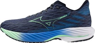 Mizuno Wave Rider 28 Herren-Laufschuh, Vintage Indigo-neo Mint, 44 EU