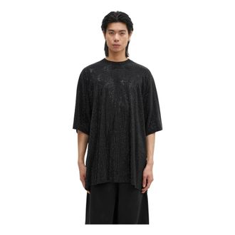 VETEMENTS T-shirt Oversize Iced-Out - Homme - Tops - Noir - Taille: XL