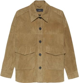 Arma Femme, Vestes, Vert, Taille: 40 FR Kaylee Suede Overshirt