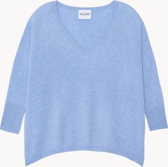 Kujten Pull cachemire femme col V oversize - Pull Minie