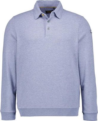 N.Z.A. Herren Polo-Shirt blau meliert