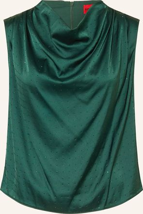 HUGO BOSS Hugo Satintop Casmini Mit Schmucksteinen gruen