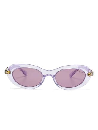 Swarovski lunettes de soleil orn&eacute;es de cristaux - Violet