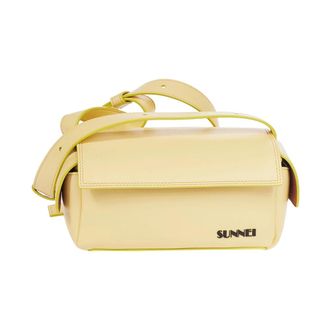 Sunnei Gelbe Vegane Kleine Bauletto-Tasche - - Bags - Damen - Gelb - ONE SIZE