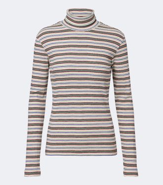 Dries Van Noten Rollkragenpullover aus einem Baumwollgemisch