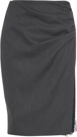 Liu Jo Femme, Jupes, Gris, Taille: 42 FR Jupe crayon élégante avec détail en dentelle