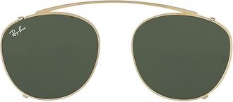 Ray-Ban Rb6355 Clip-on Arista Gold Fassung Gr&uuml;n Glas 50-20