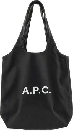 A.P.C. Unisex Handbag With Logo Black Handbags Hand Bags